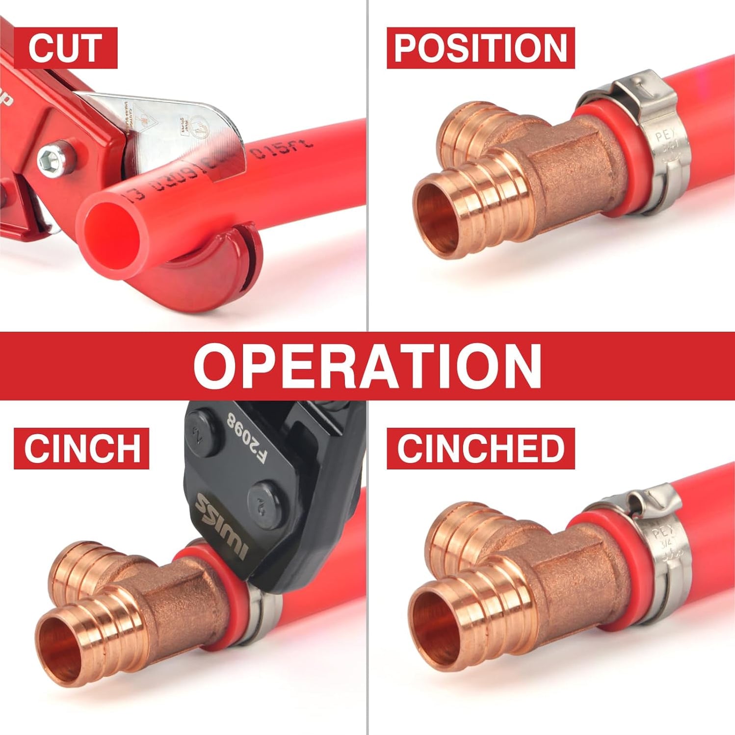 KIT-1096D PEX Clamp Tool Kit for 3/8" to 1" PEX Cinch Clamps — iCrimp Tools
