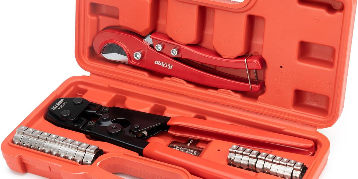 KIT-1096D PEX Clamp Tool Kit for 3/8" to 1" PEX Cinch Clamps — iCrimp Tools