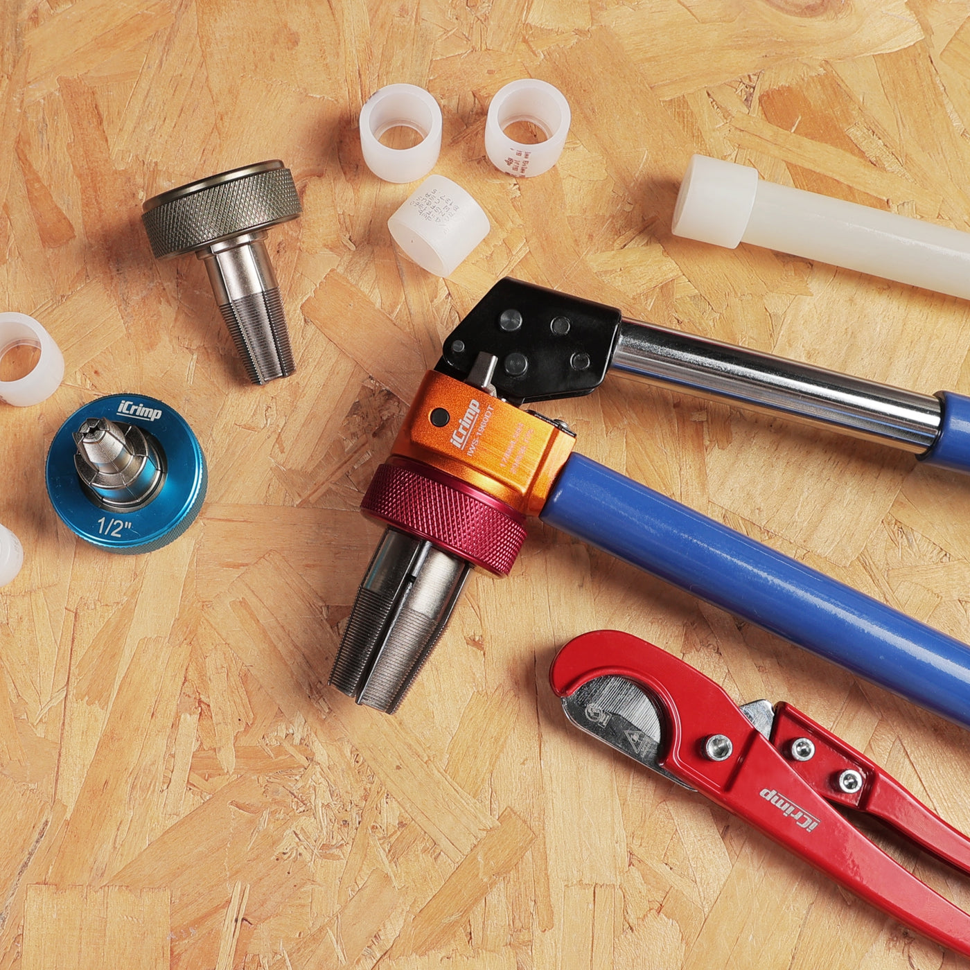 PEX Expansion Tool Kit for 1/2,3/4,1-inch with PEX Cutter — iCrimp Tools