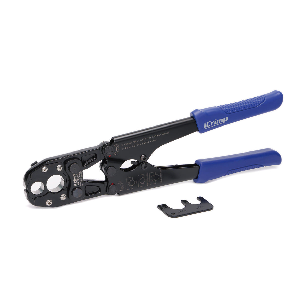 Pex Pipe Crimping Tool with Convertible 1/2" & 3/4" Jaws — iCrimp Tools
