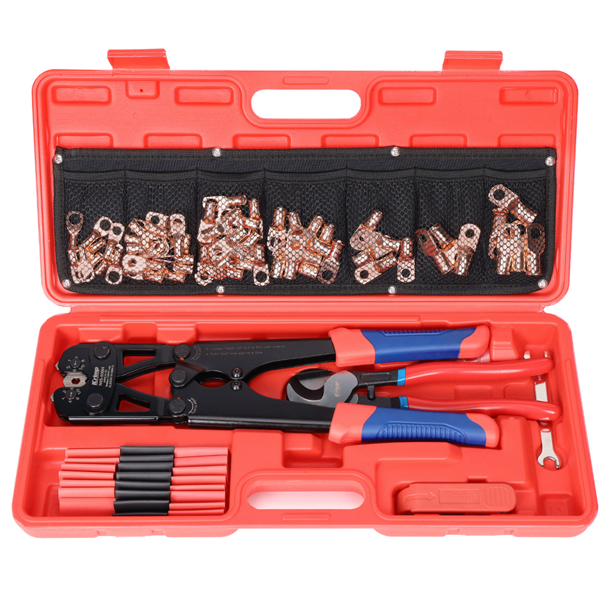 Battery Cable Lug Crimper Kit with Copper Lugs,Cutter,Stripper — iCrimp ...