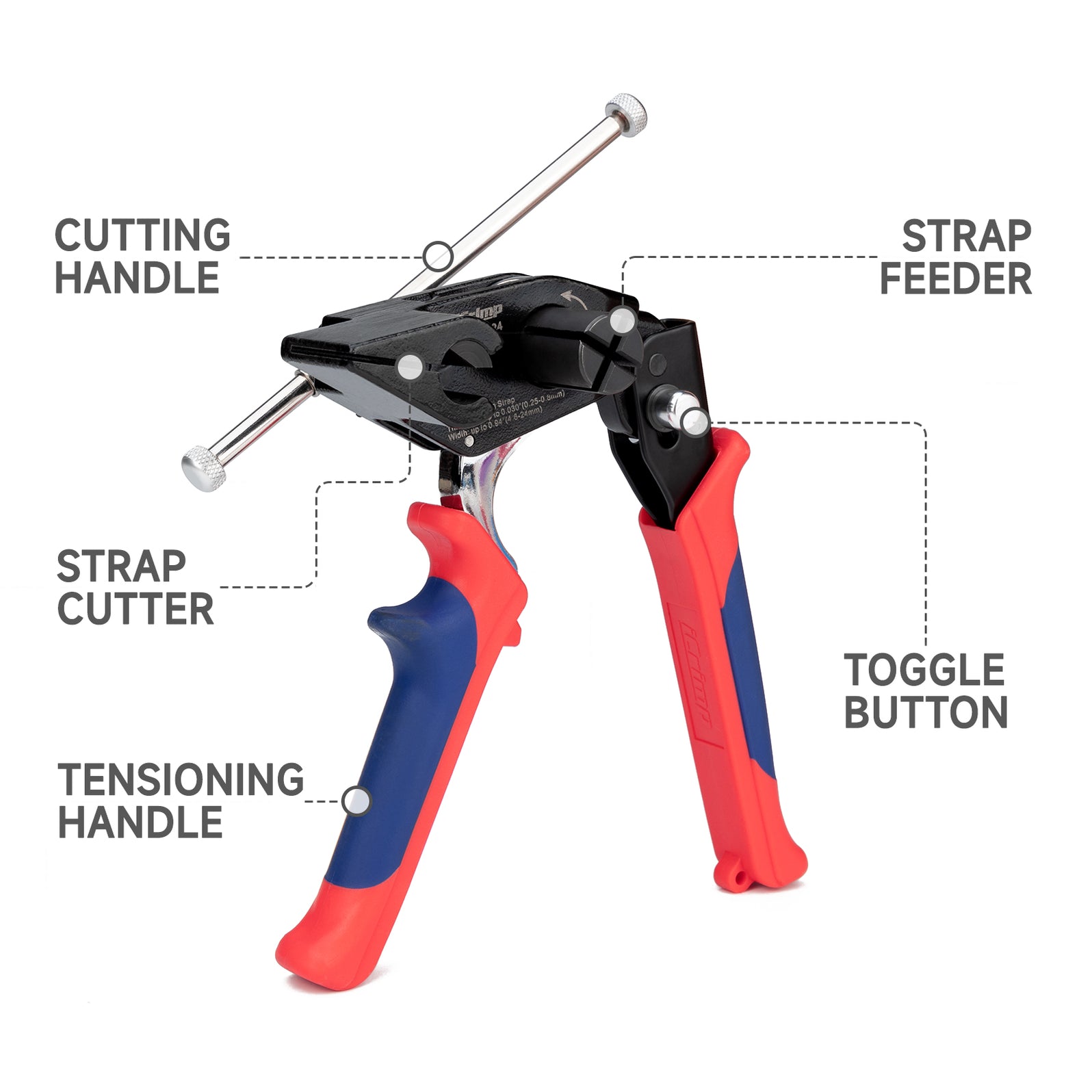 Stainless Steel Cable Tie Gun Fastening & Cutting up to 24mm — iCrimp Tools
