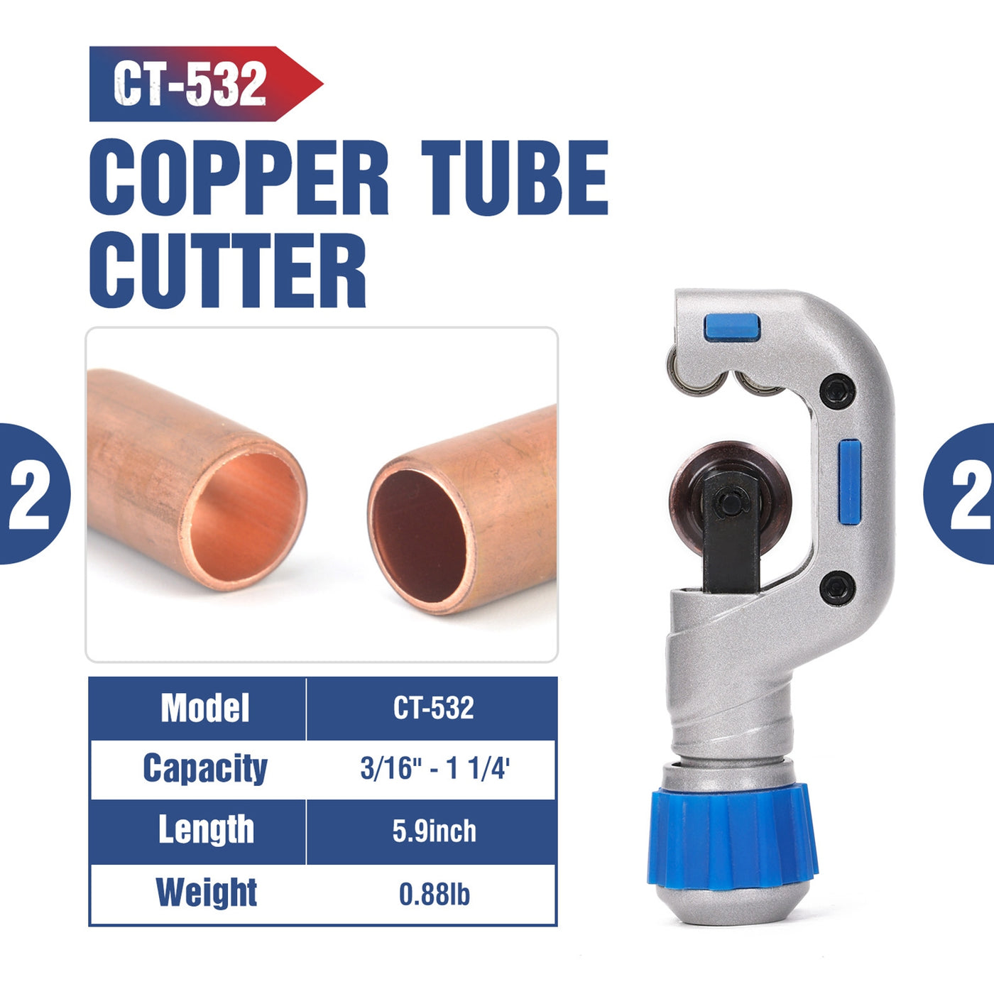 Copper Pipe Press Tool Kit for 1/2", 3/4", 1" Viega ProPress Fittings ...