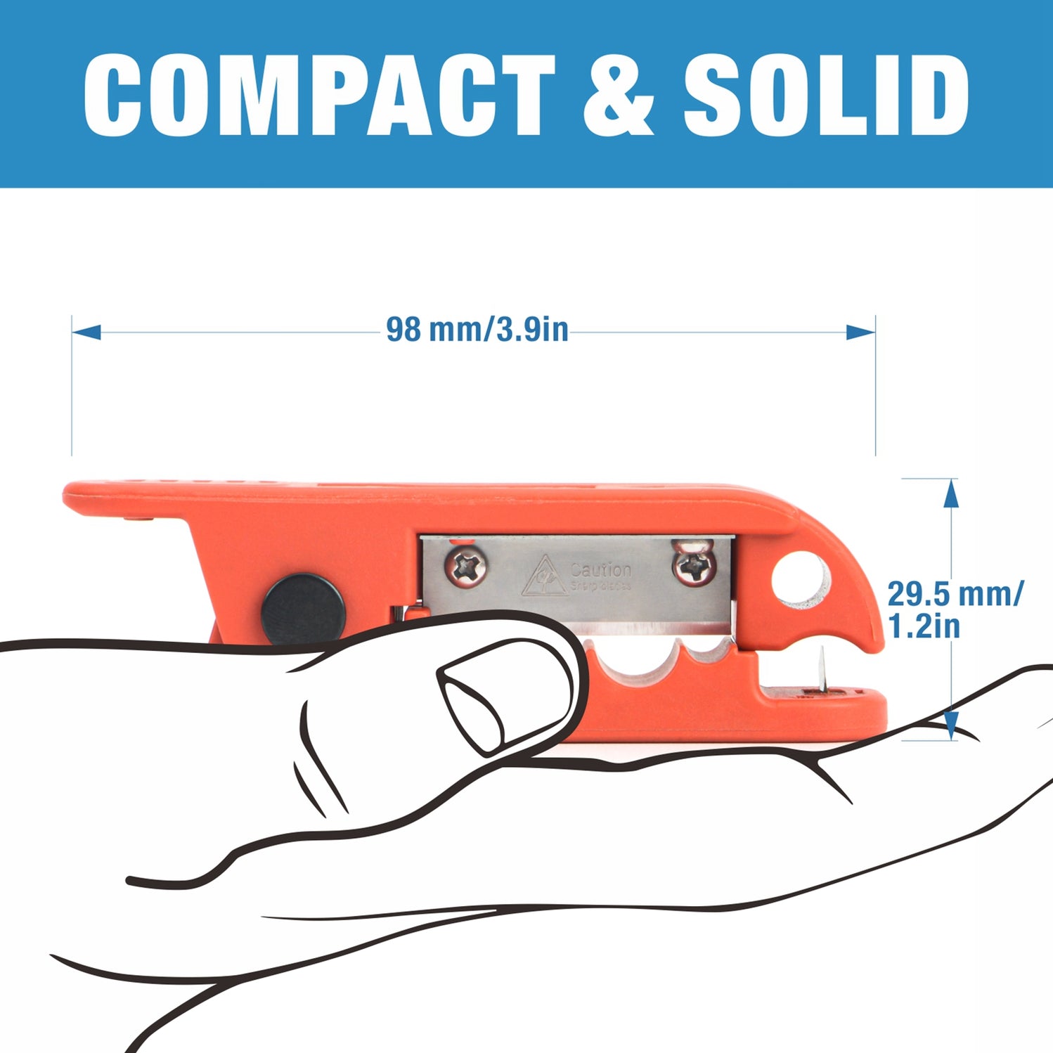Wire Stripper for AWG12 to 4/0 Round Cables, Radial Stripper — iCrimp Tools