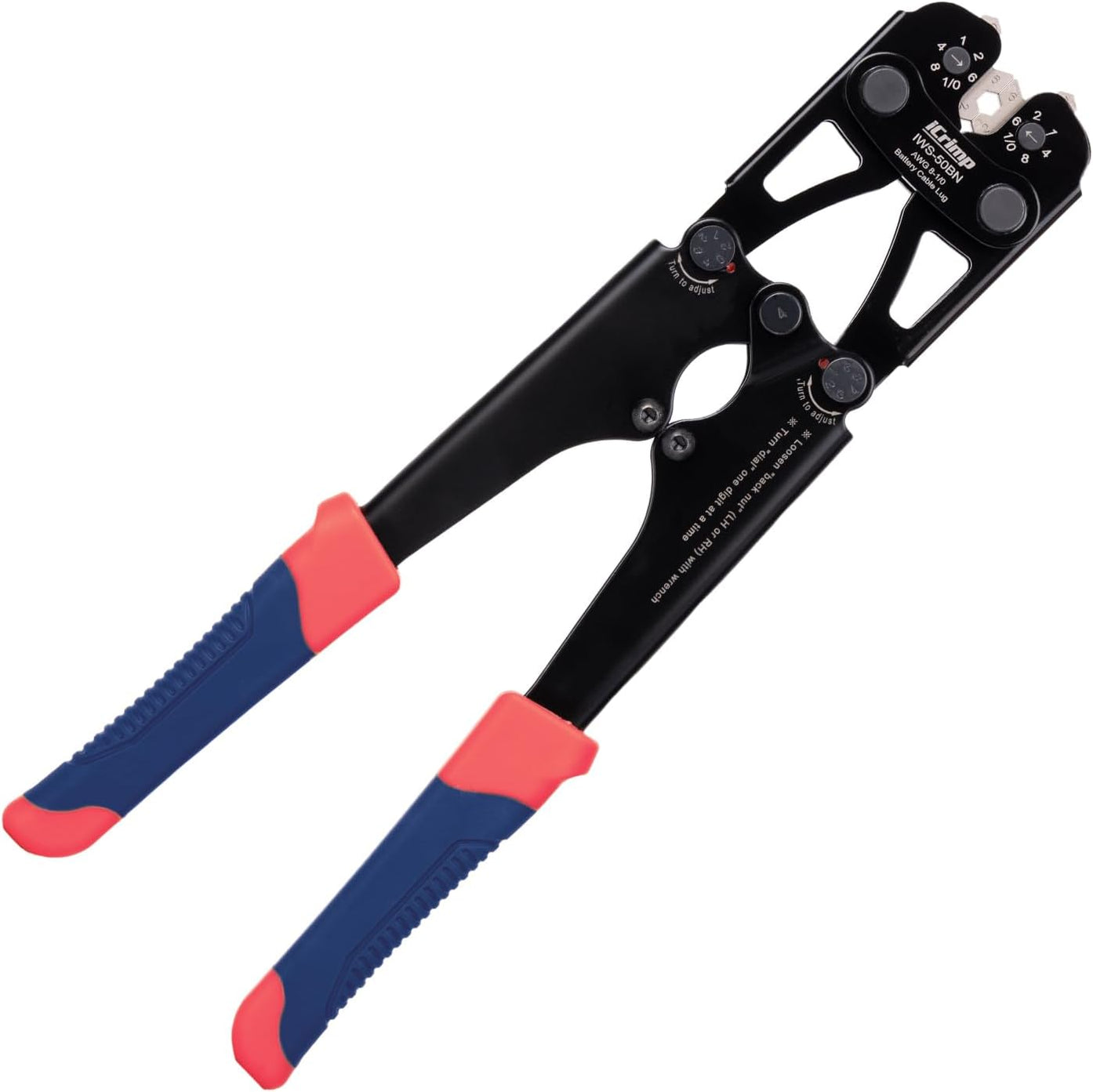 Battery Cable Lug Crimping Tool for AWG8-1/0 Electrical Lug — iCrimp Tools