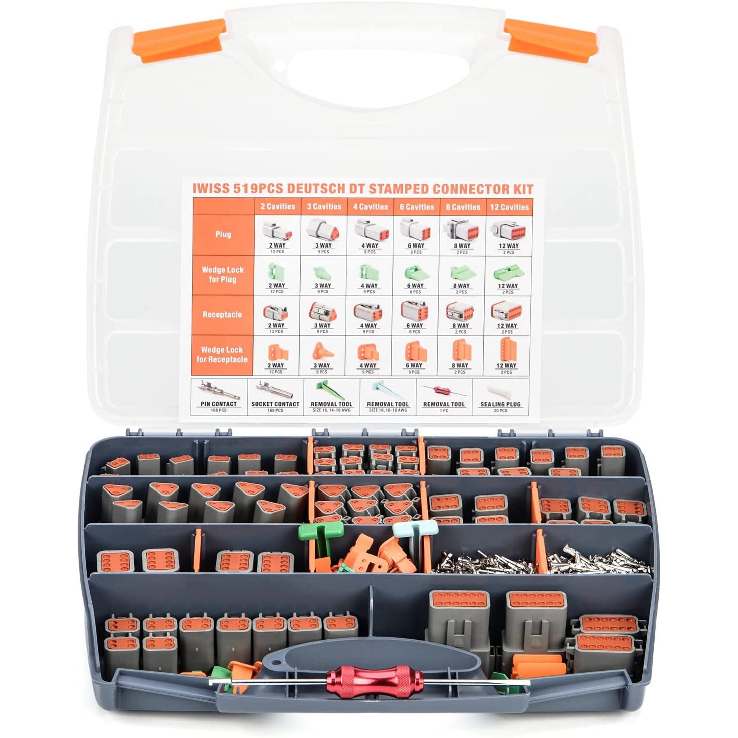 Deutsch DT Connector Kit in 2,3,4,6,8,12 Pin Configurations — iCrimp Tools
