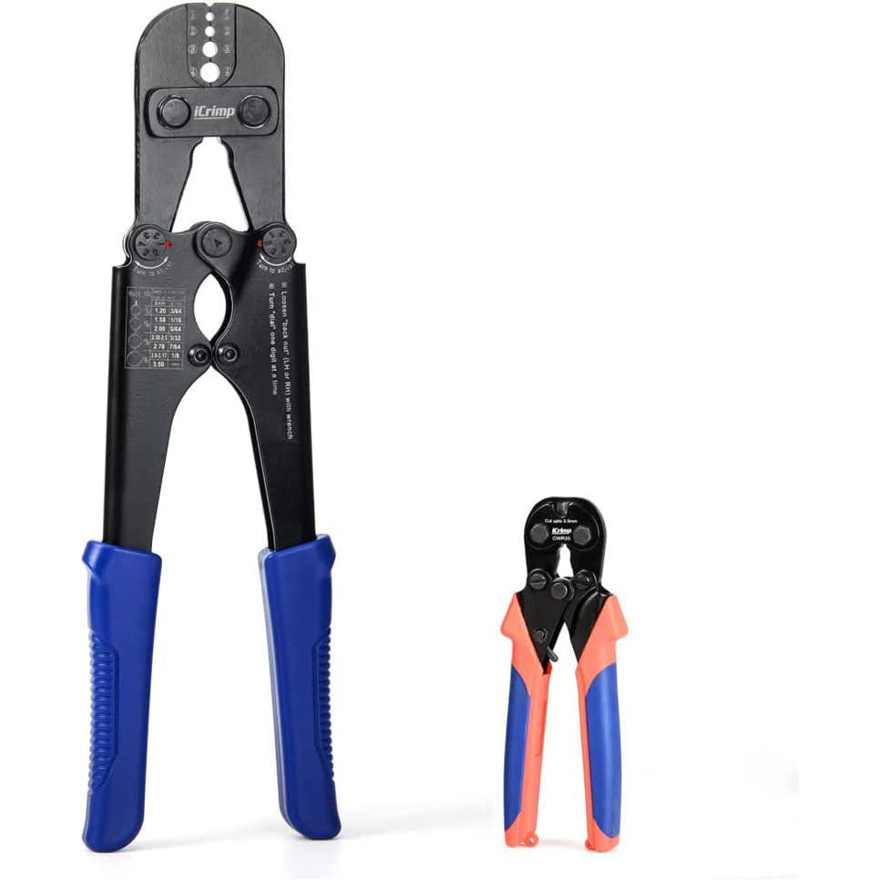 Wire Rope Swager for 3/64"-1/8" Aluminum End Sleeve with Cutter ...