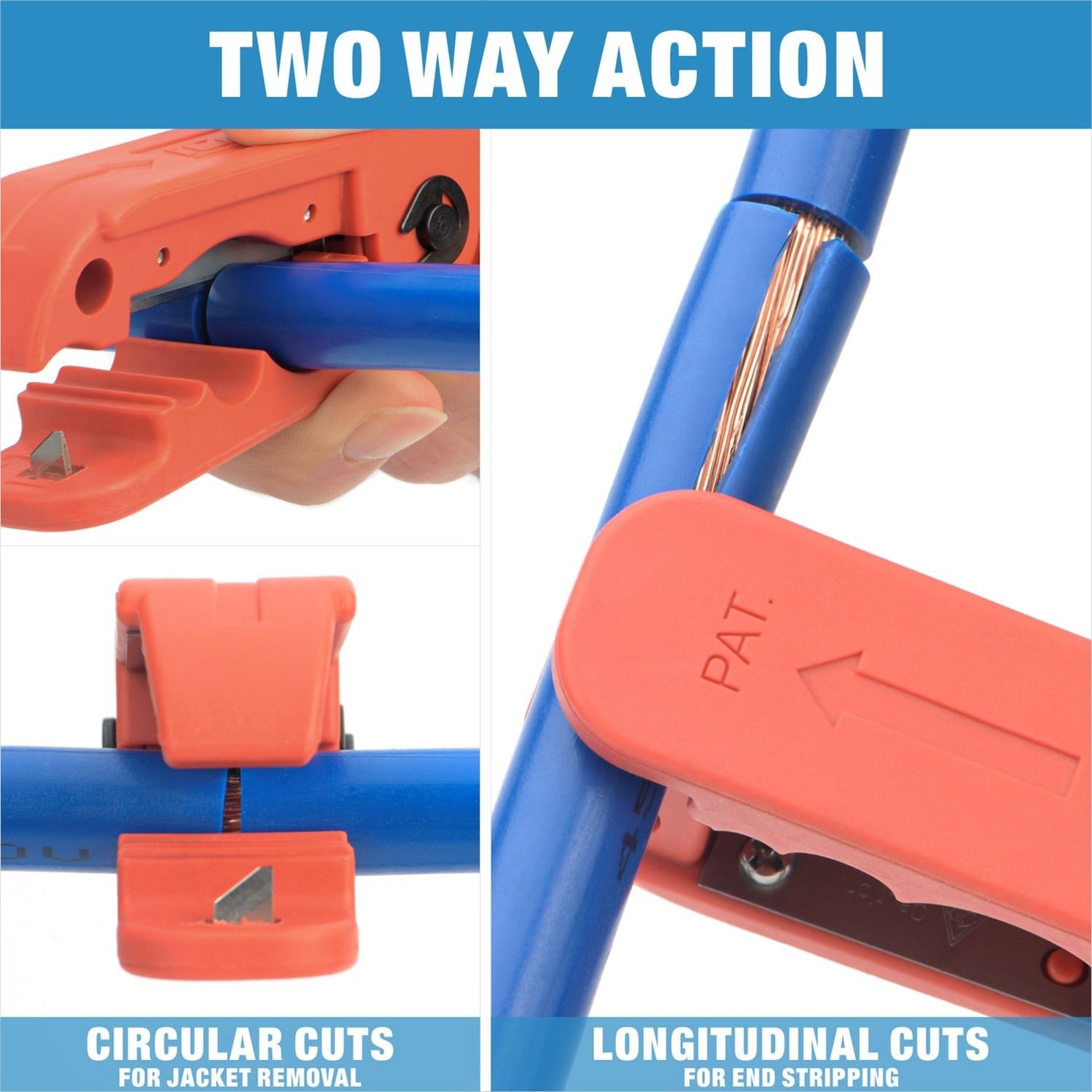Wire Stripper for AWG12 to 4/0 Round Cables, Radial Stripper — iCrimp Tools