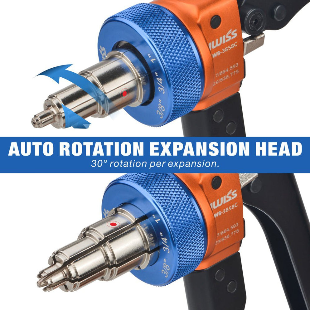 Expansion Tool for 3/8" to 1-5/8" HVAC Refrigeration Tubing — iCrimp Tools