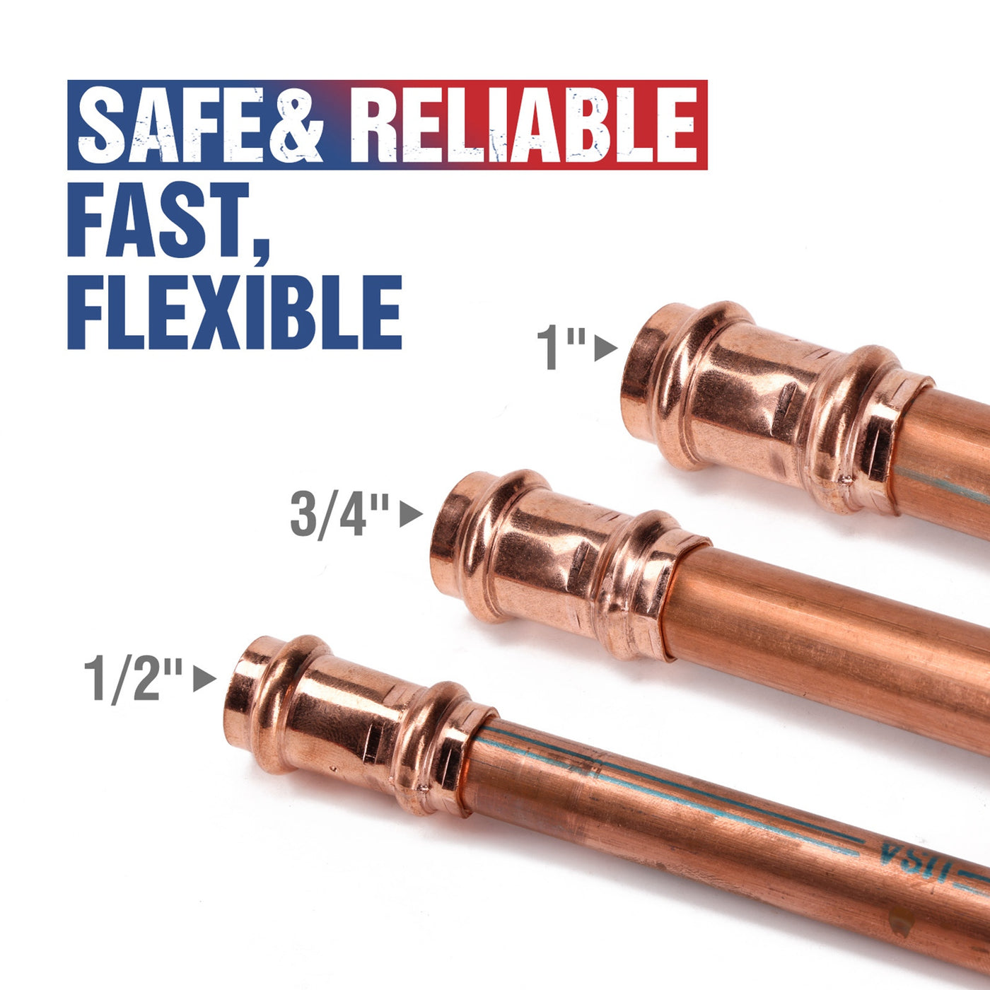 Copper Pipe Press Tool Kit for 1/2", 3/4", 1" Viega ProPress Fittings ...