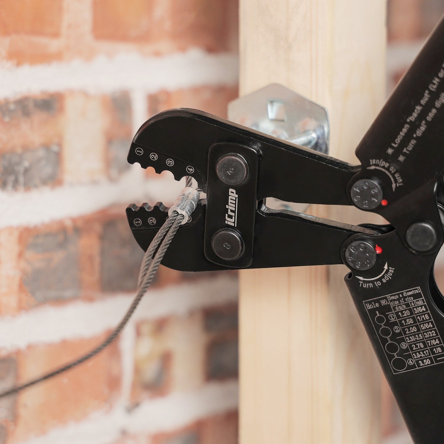 Wire Rope Crimper Kit with Cutter and Aluminum Loop Sleeves — iCrimp Tools