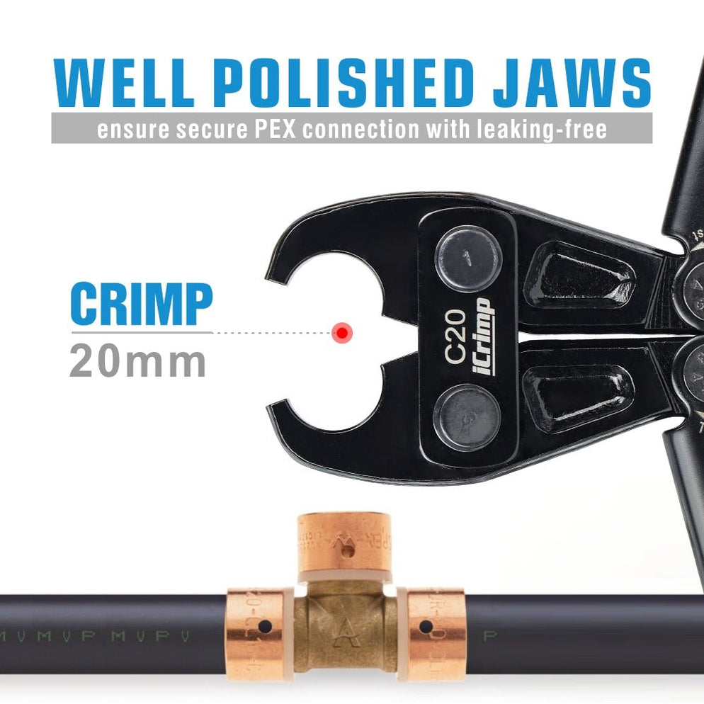 Australian Pex Crimping Tool for 20mm Copper Pex Crimp Rings — iCrimp Tools