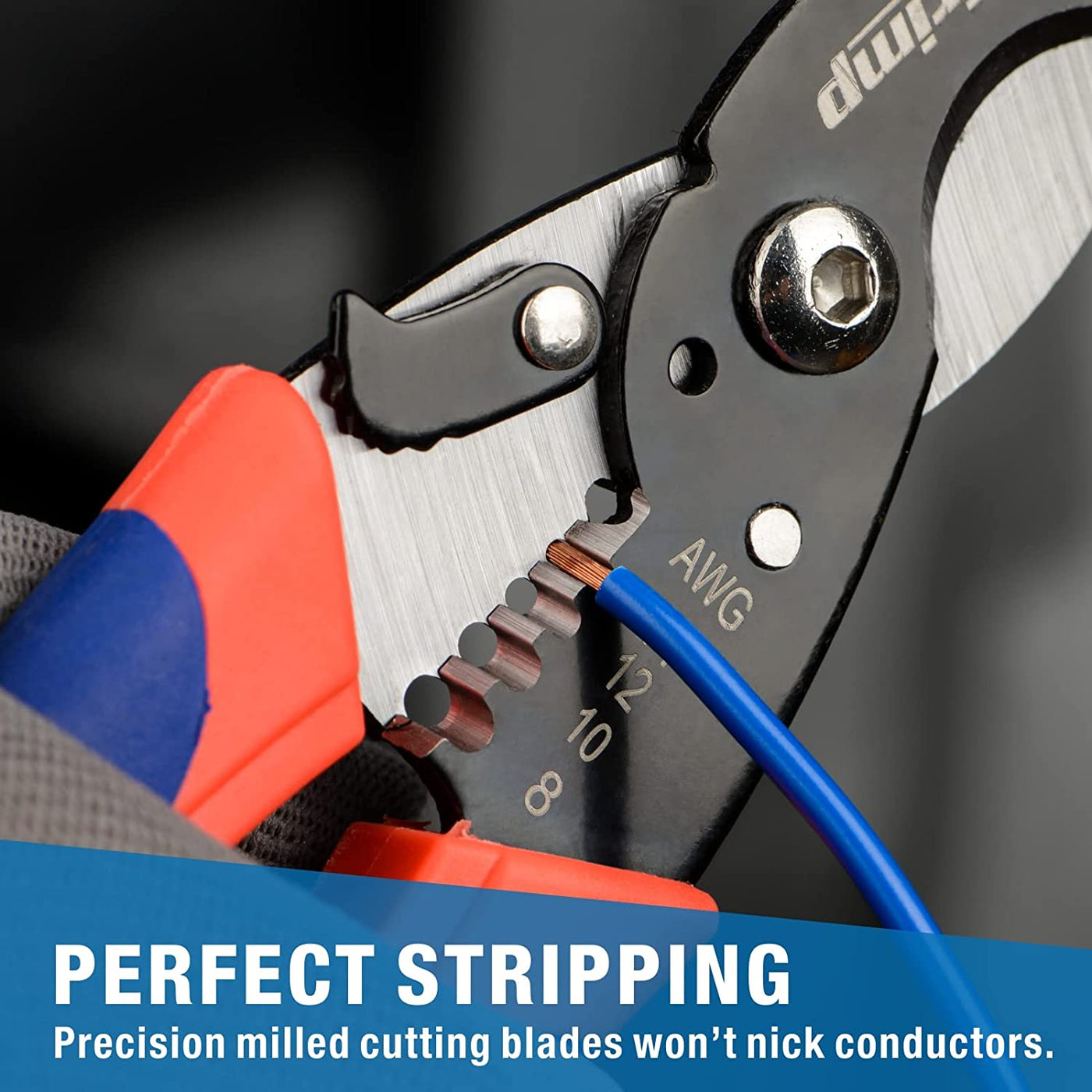 ICP-065 Multi-functional Wire Stripper AWG14-8 & Cable Cutter AWG14-4 ...