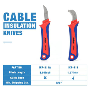 Utility Knife for Cable Skinning Wire Insulation Dismantling — iCrimp Tools