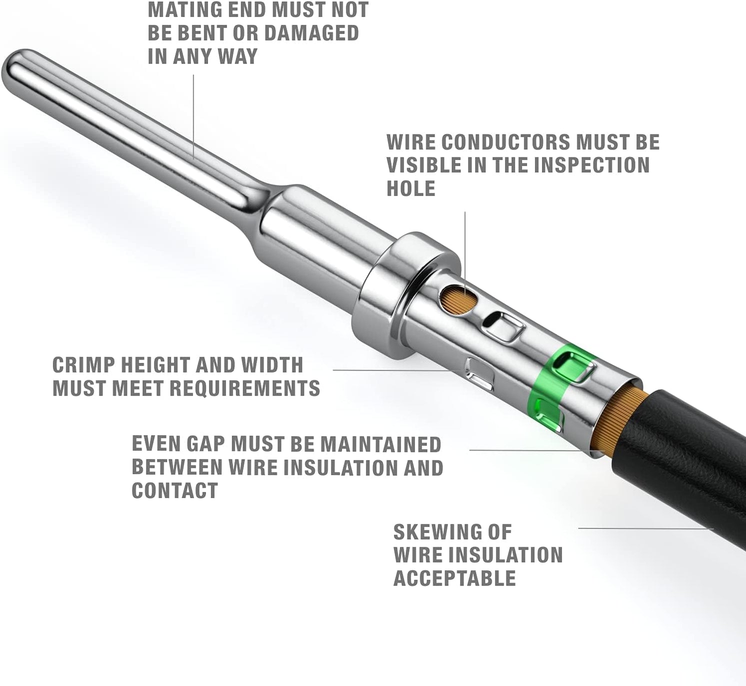 Deutsch Size 16 Solid Contacts DT Series Connector, 50 Pairs — iCrimp Tools