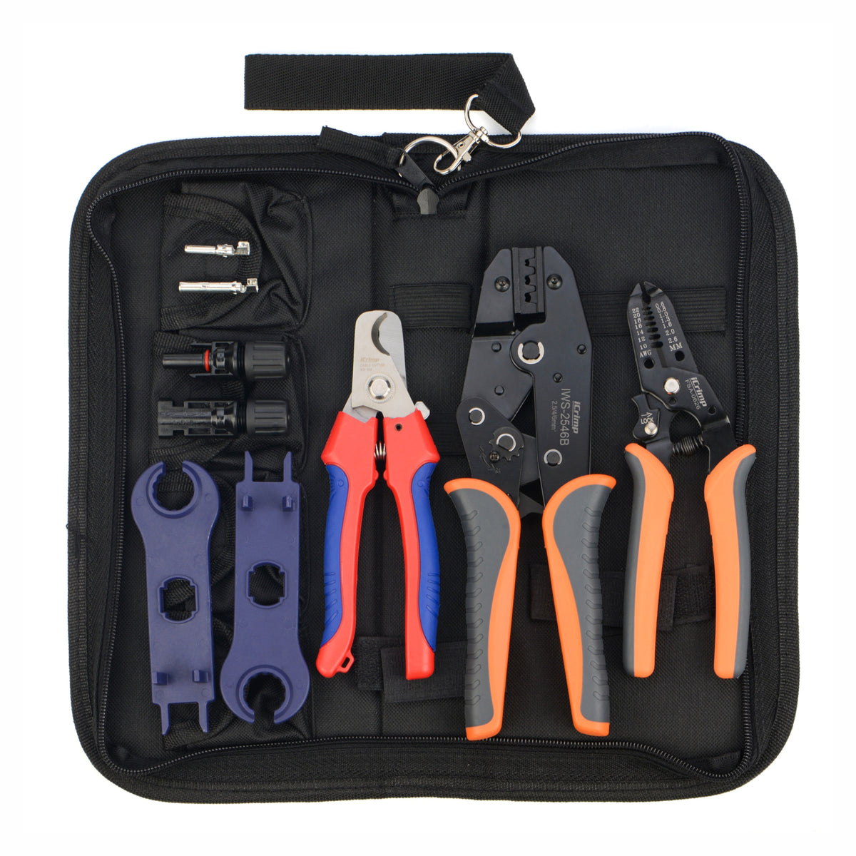 Solar PV Cable Crimping Tool Kit for IWS4 solar connectors — iCrimp Tools