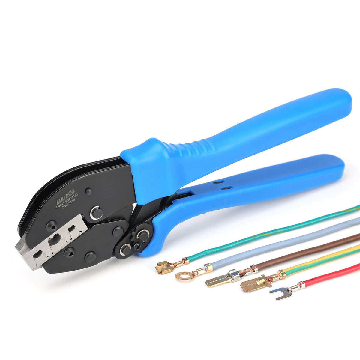 IWS-511B Dual Step Medium Duty Open Barrel Terminal Crimper — iCrimp Tools