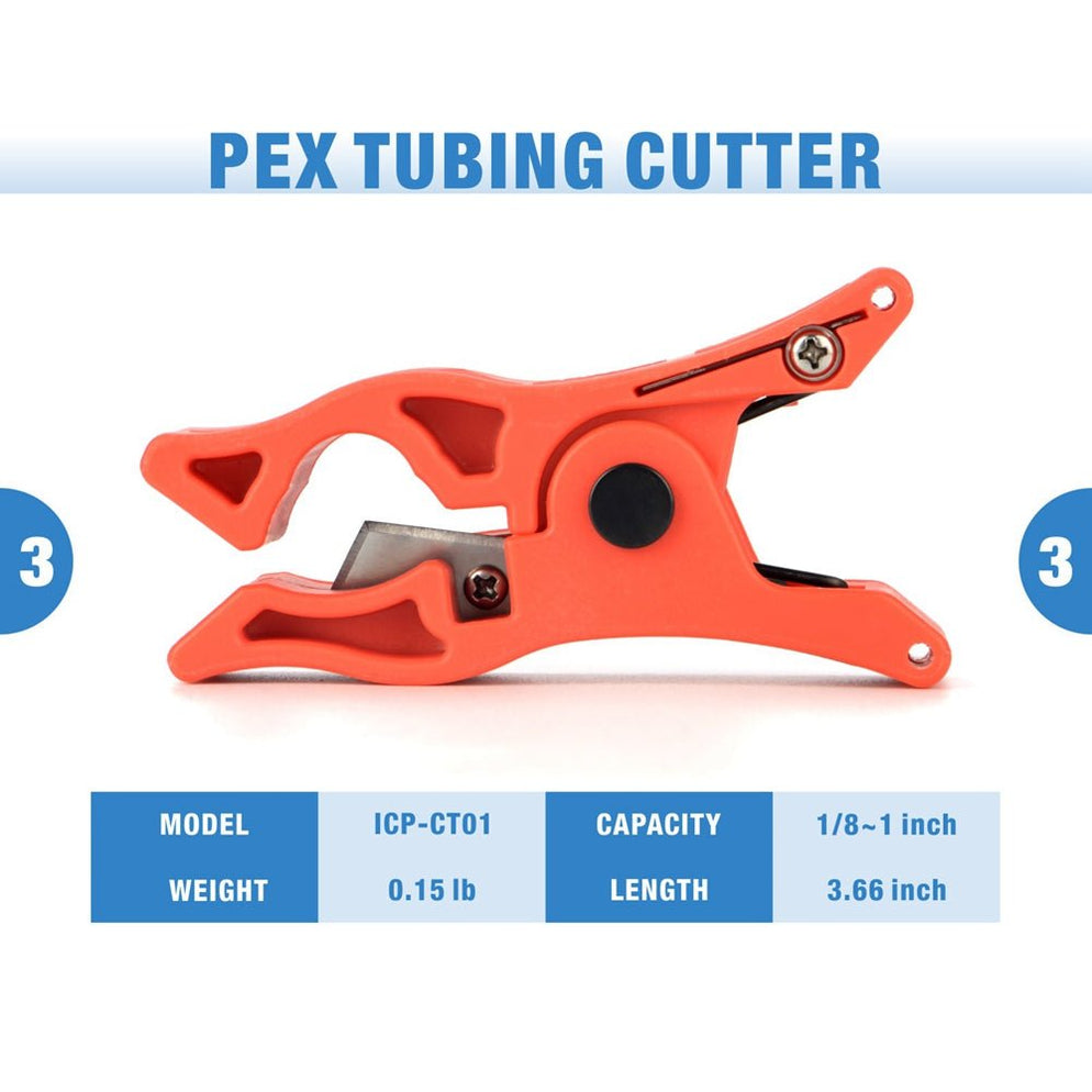 3/4-Inch Auto Rotation PEX Expansion Tool with PEX Cutter — iCrimp Tools