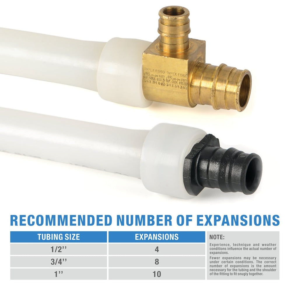 25 Pack PEX Expansion Ring, F1960 PEX-a Expansion Sleeve — iCrimp Tools