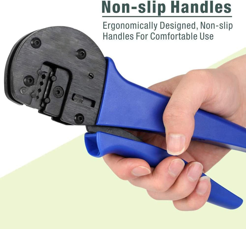 Ratchet Crimper for Han C, Han D, Han E contacts AWG 26-12 — iCrimp Tools