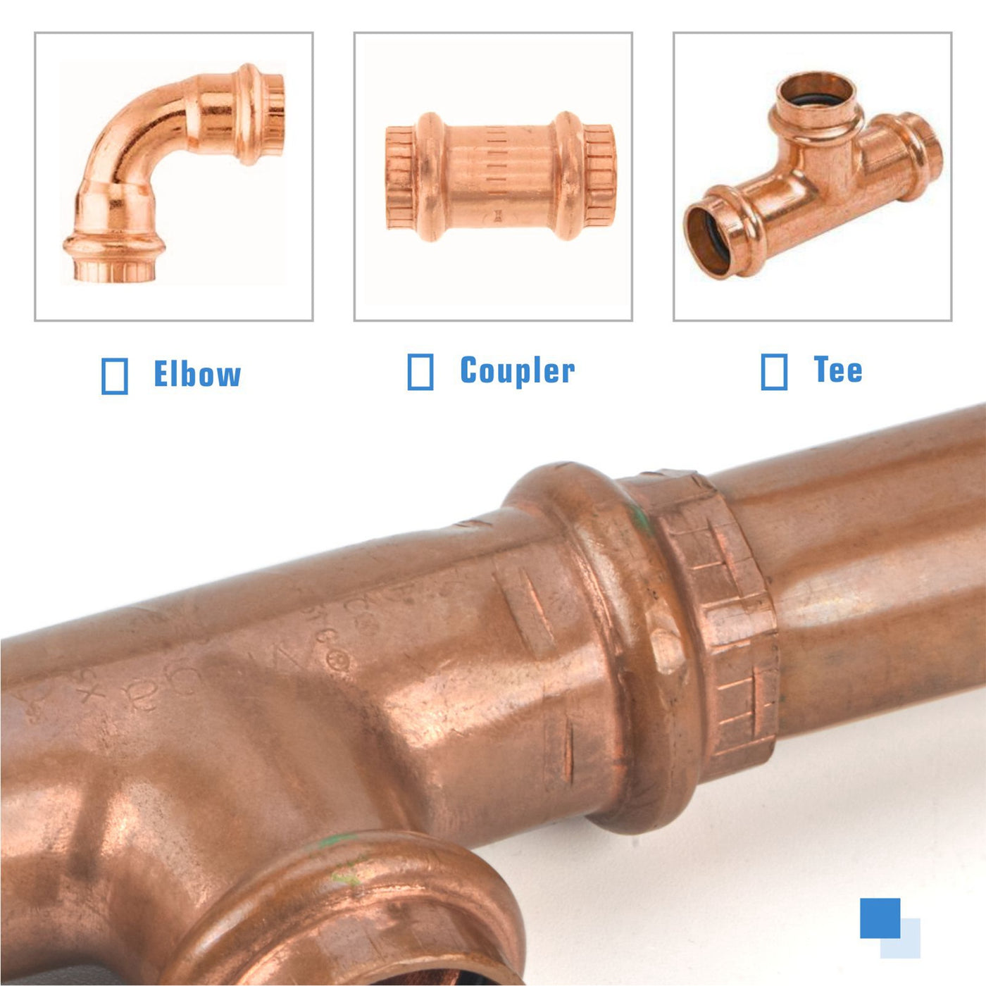Hydraulic Press Tool Kit for 1/2",3/4",1" Copper Fittings — iCrimp Tools