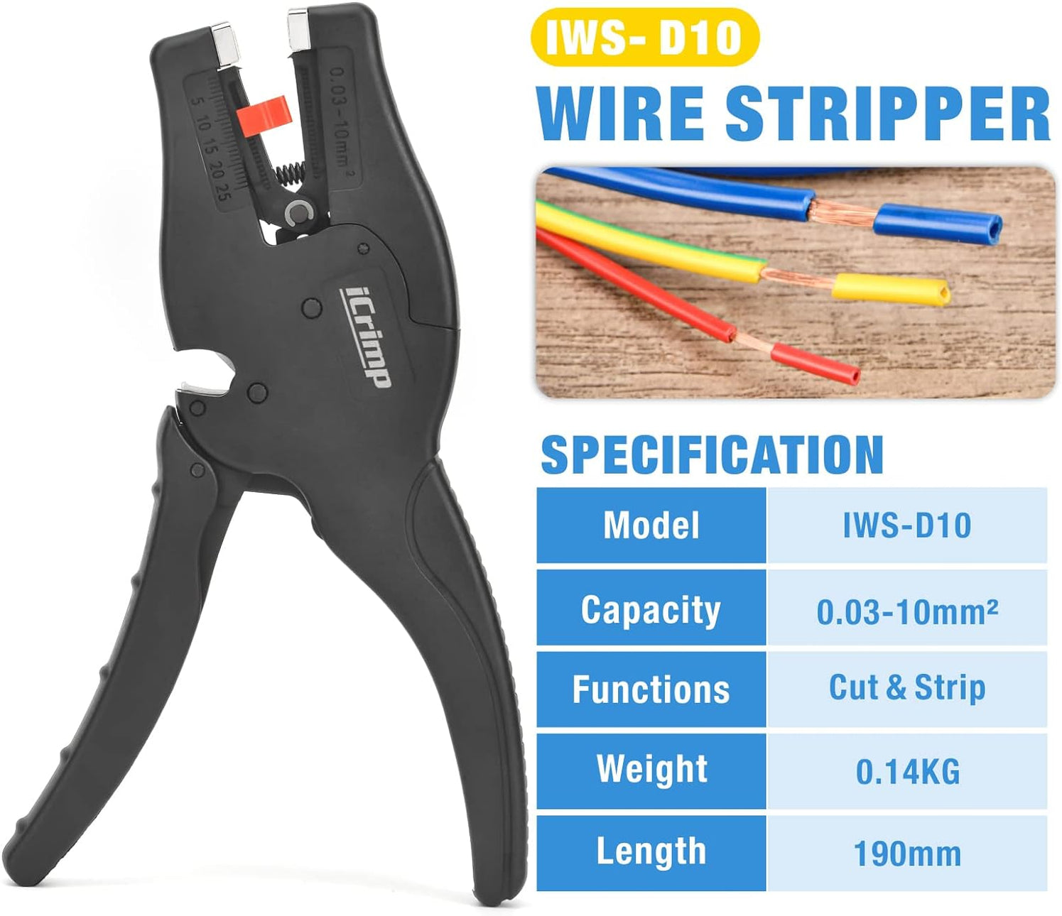 Wire Cutter & Cable Stripper — iCrimp Tools