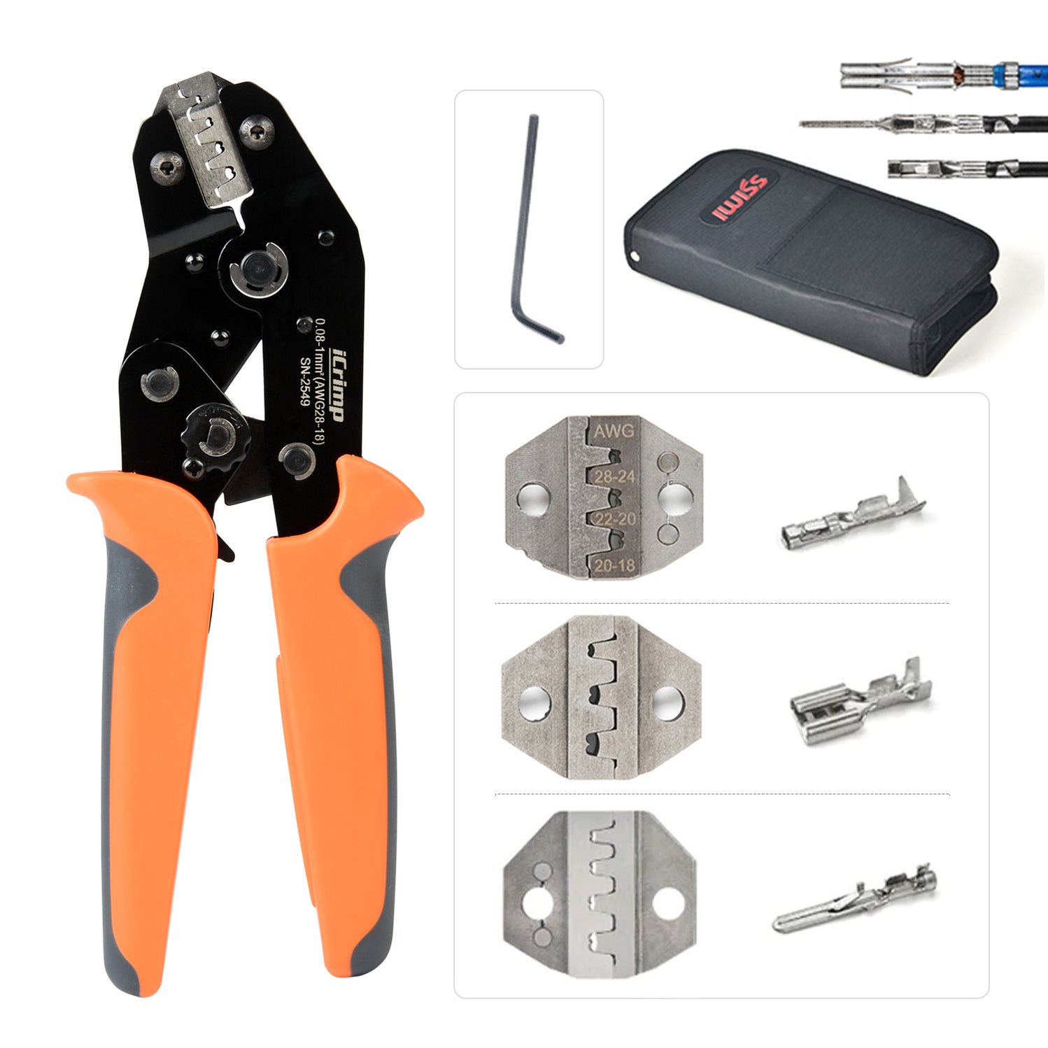 Terminal Crimping Tool With Replaceable SN Series Jaws For Different ...
