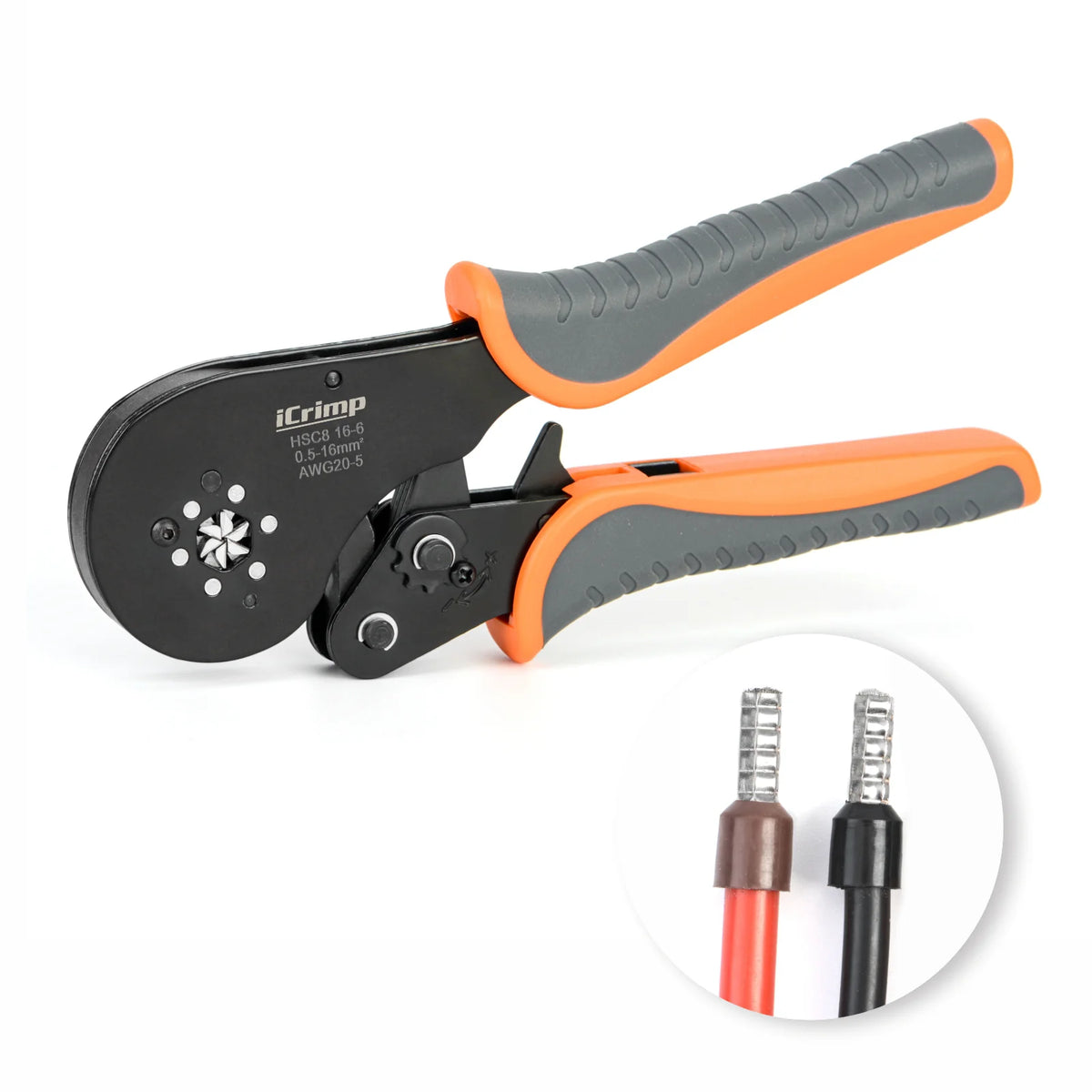 HSC8 16-6 Self-adjustable Ferrule Crimper for AWG20-5 — iCrimp Tools
