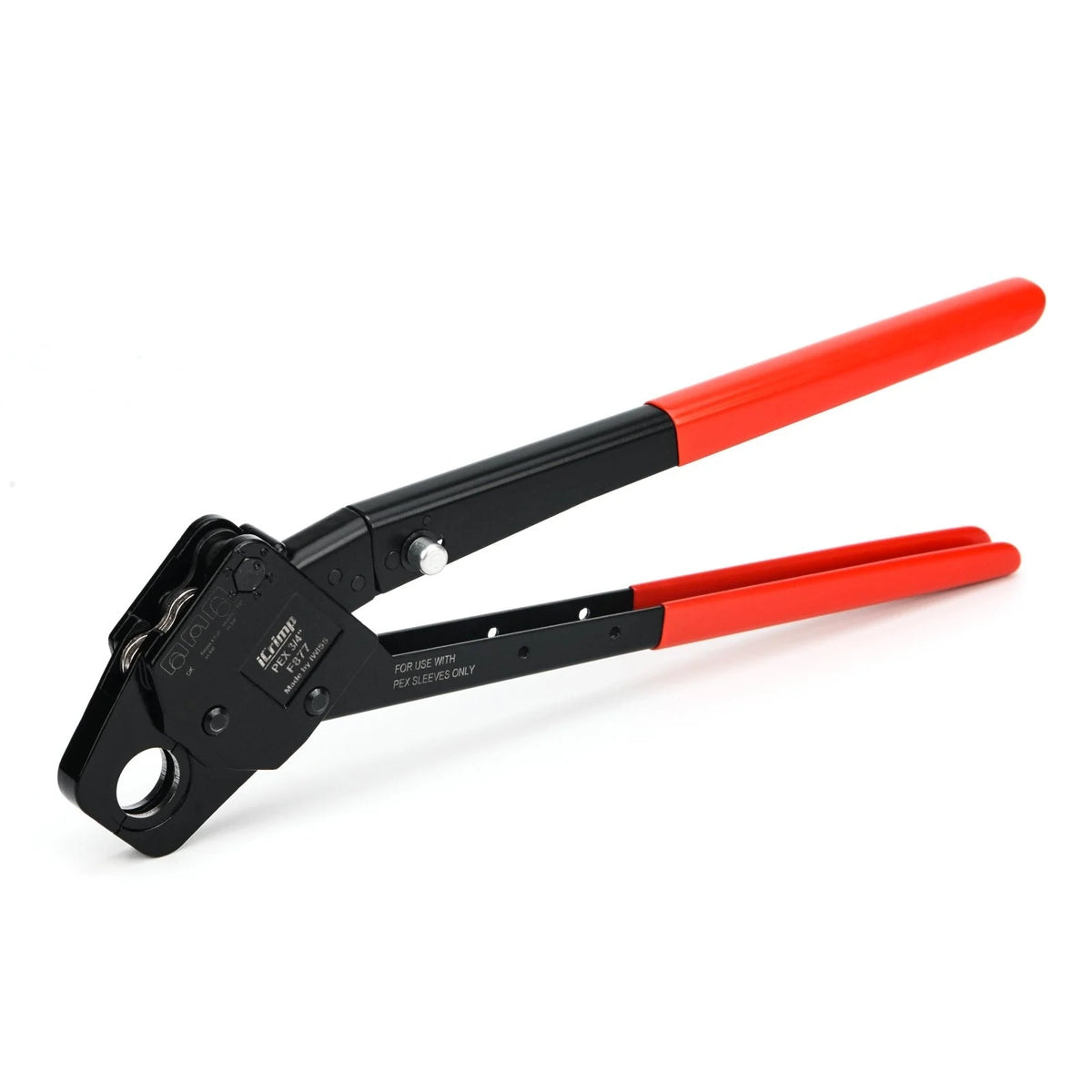 Angled Head Crimper Work on 3/4" F877 Stainless Press Sleeve — iCrimp Tools