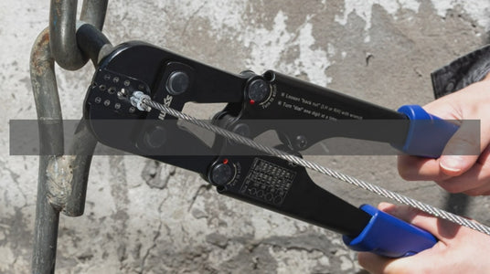 Wire Rope Swager for 3/64"-1/8" Aluminum End Sleeve with Cutter ...