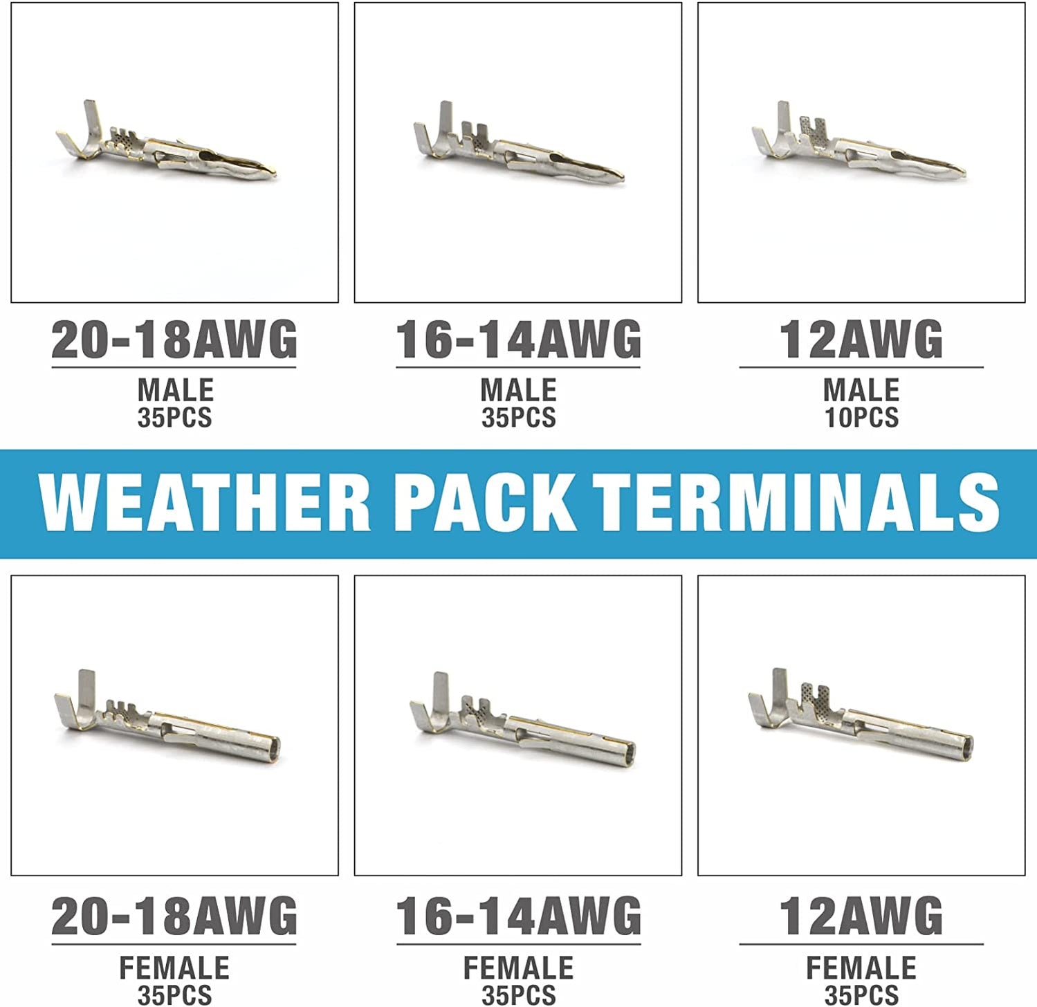 Weather Pack Connector Kit in 1,2,3,4,5,6 Way Configurations — iCrimp Tools