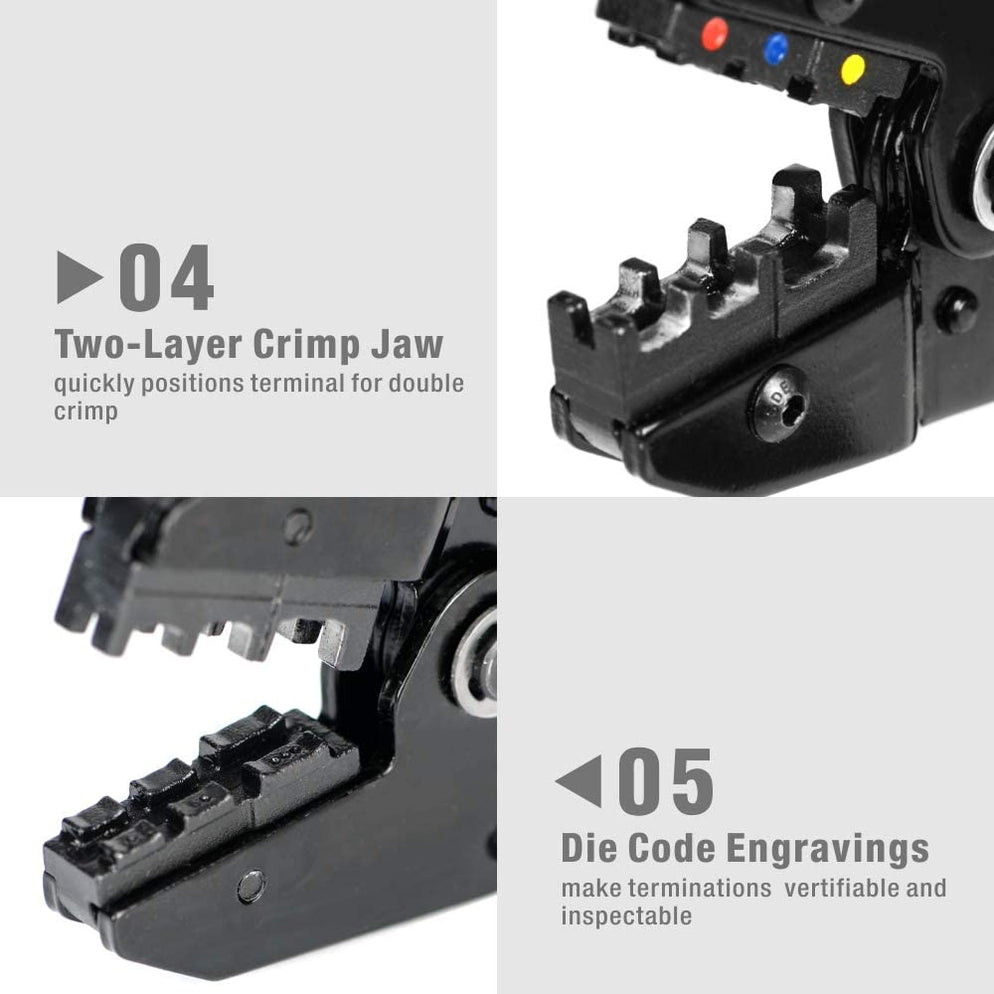 Insulated Terminal Crimping Tool Set with 285pcs Connectors — iCrimp Tools
