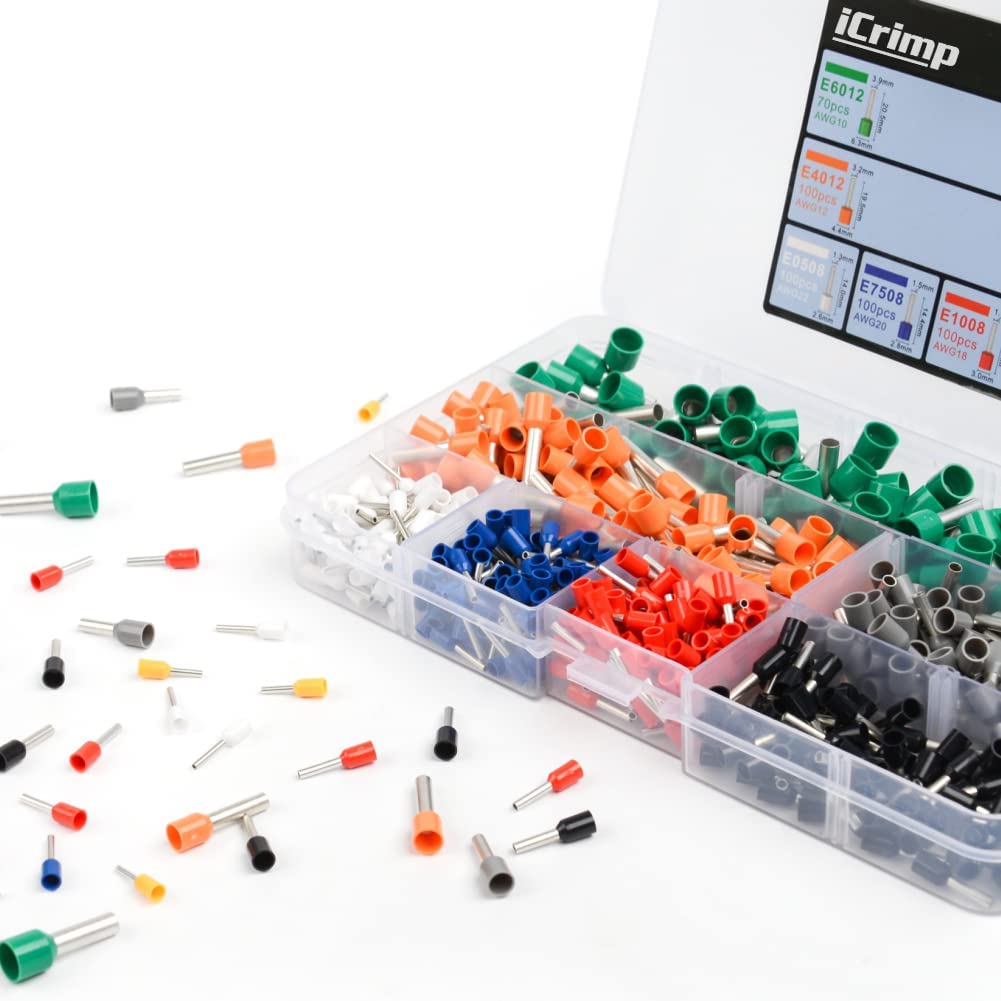 AWG23-10 Ratchet Ferrule Crimper, 770Pcs End Sleeve Ferrules — iCrimp Tools