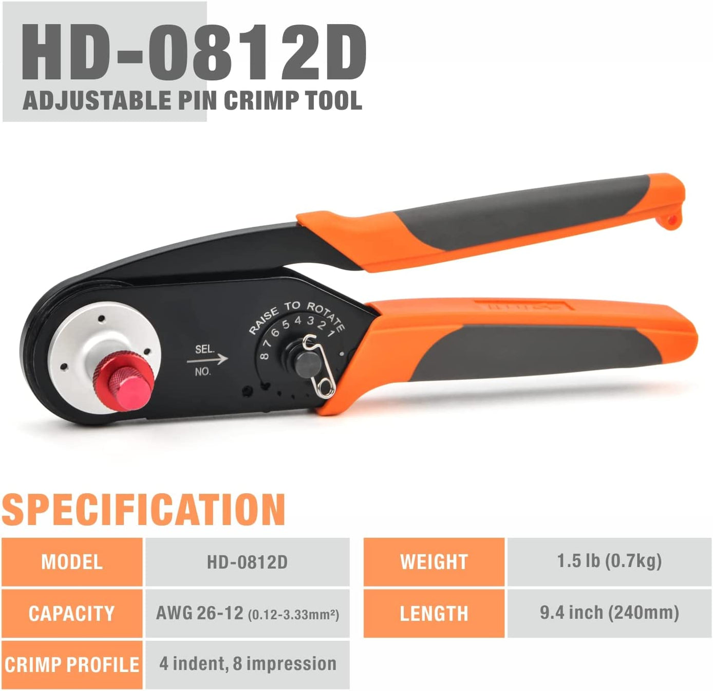 Indent Crimping Tool for Miniature & Sub-Miniature 32-20AWG — iCrimp Tools