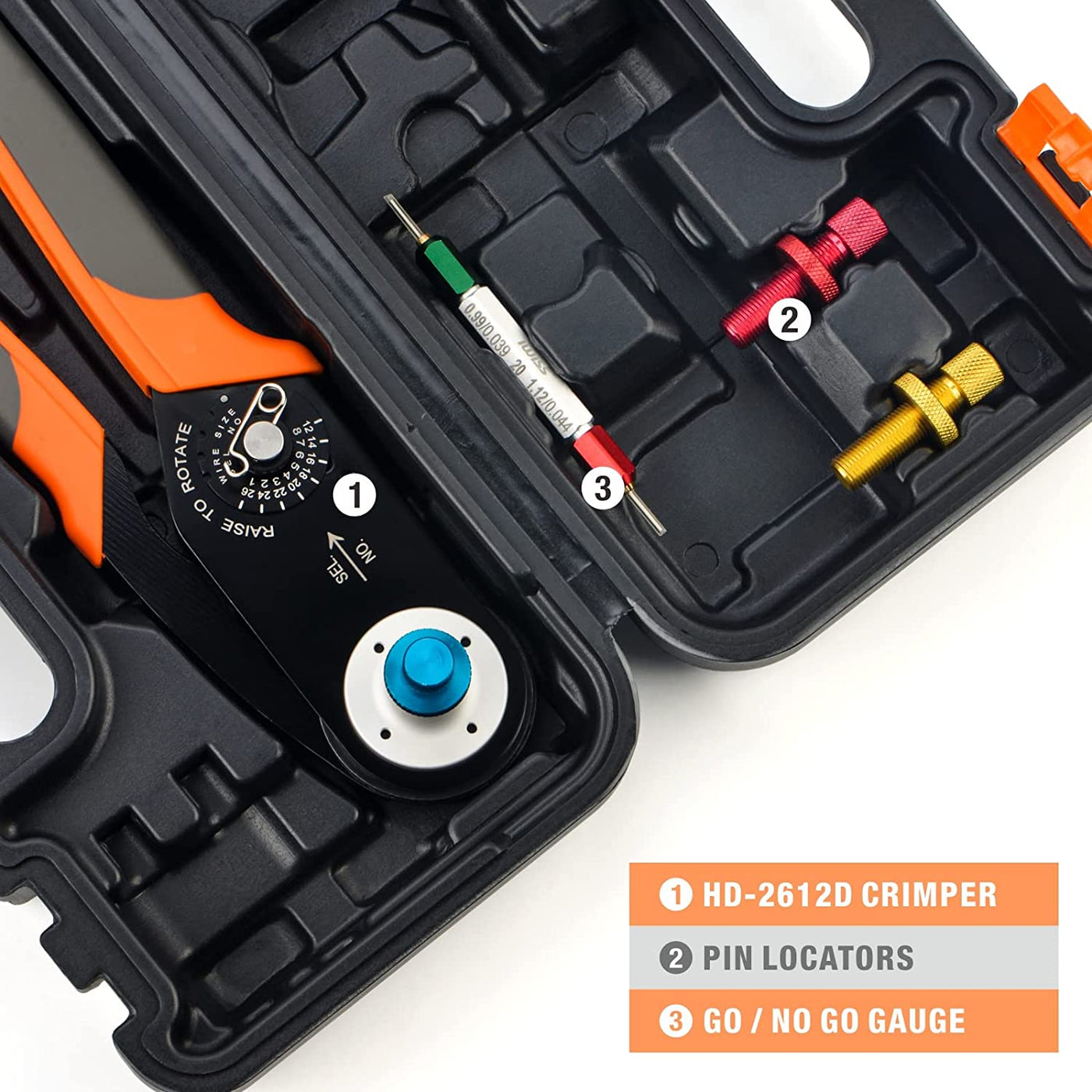 Deutsch Crimping Tool for DT, DTM, DTP Connectors 12-26 AWG — iCrimp Tools