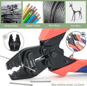 Bicycle Cable and Housing Crimper with Built-in Cutter — iCrimp Tools