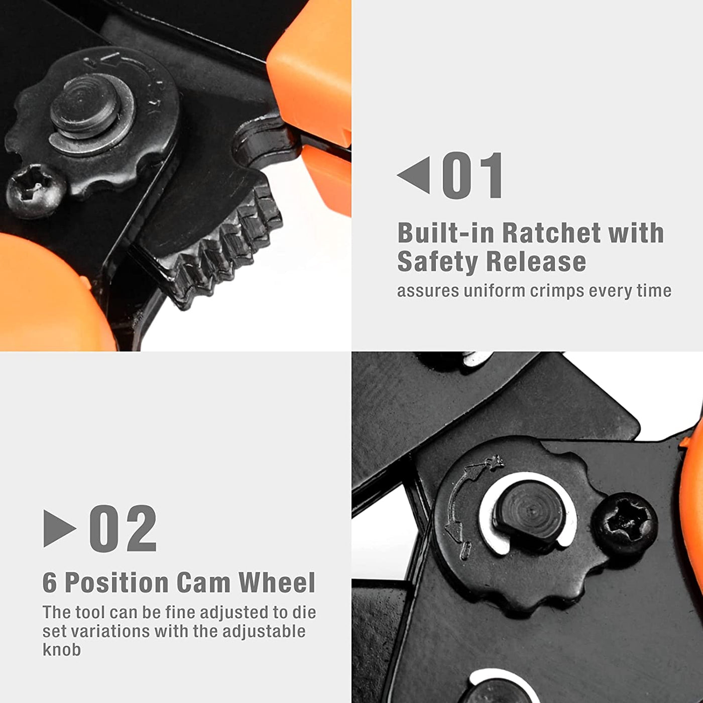 SN-02C Ratcheting Wire Crimping Tool for Insulted Terminals — iCrimp Tools