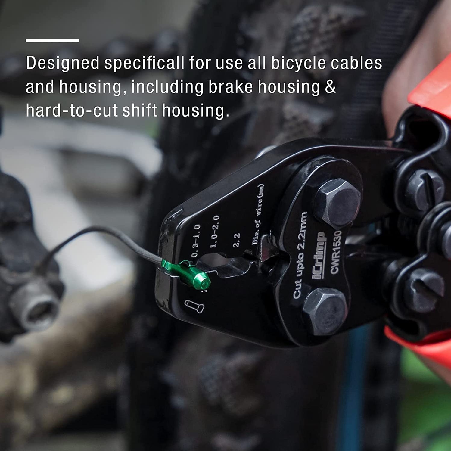 Bicycle Cable and Housing Crimper with Built-in Cutter — iCrimp Tools