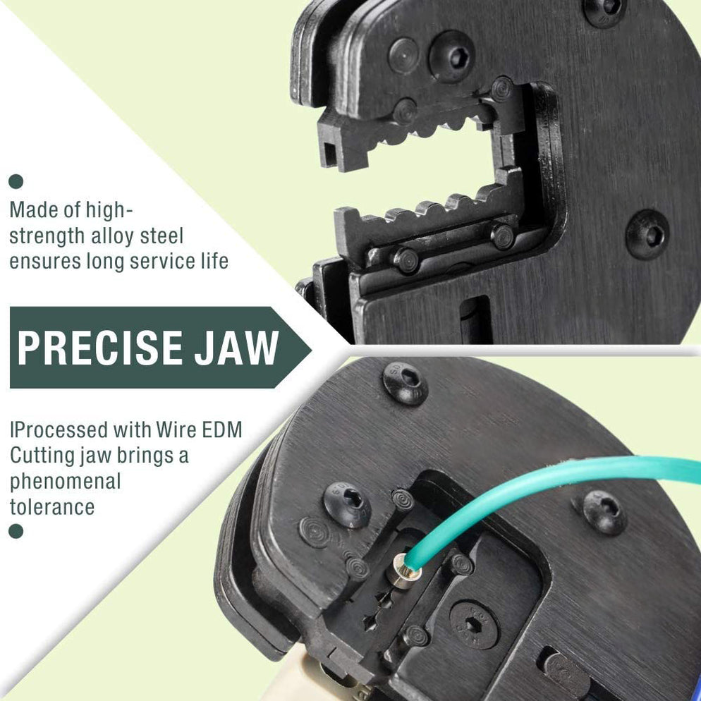 Ratchet Crimper for Han C, Han D, Han E contacts AWG 26-12 — iCrimp Tools
